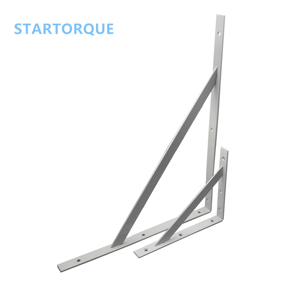 2PC 500x400mm Electroplated Heavy Duty Thicker Triangle Load bearing ...