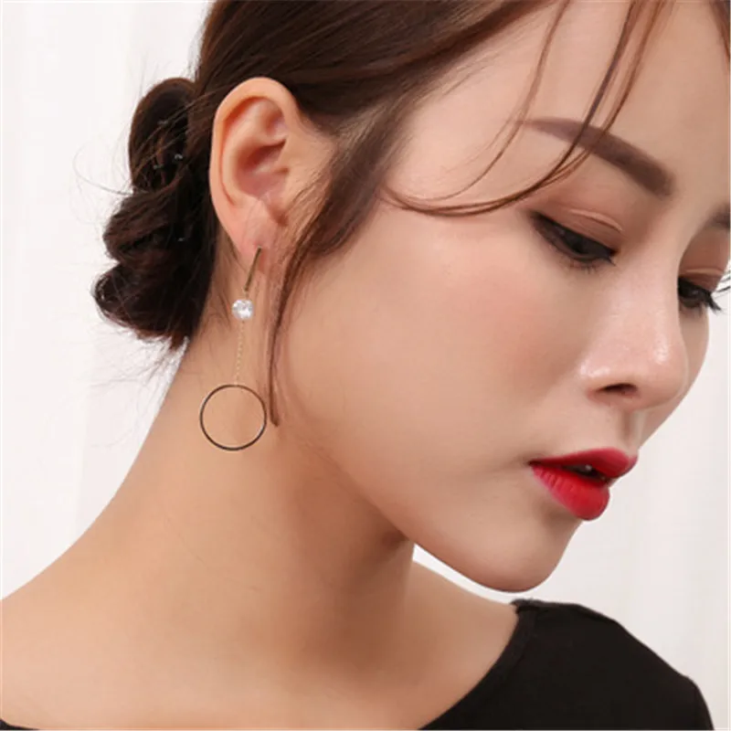 Kuniu pendientes para las mujeres forma redonda casual deportivo estilo ...