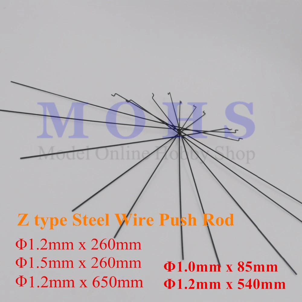 10/20pcs Z Type D 1mm D1.2mm D1.5mm Push Rod Steel Wire Push Pull Rod ...