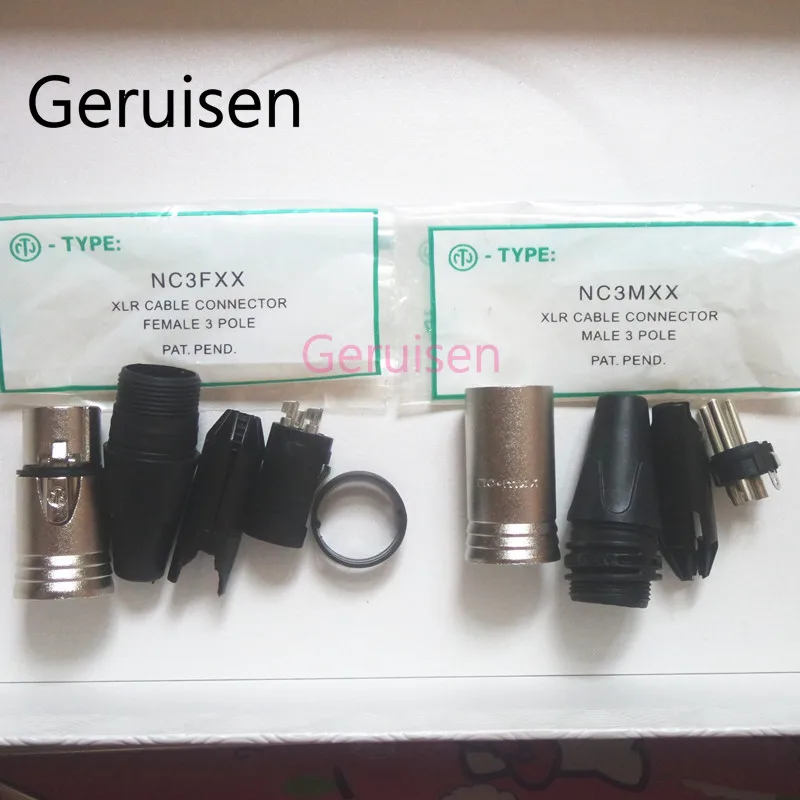 30PCS-original-FOR-NEUTRIK-connector-15PCS-NC3MXX-15PCS-NC3FXX-Male-et-femelle-Un-ensemble-3 ...