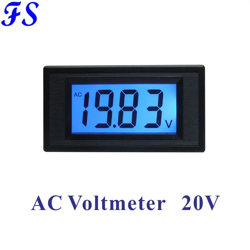 AC Voltmeter AC 0 20V Digital Voltage Meter Volt Panel Meter Voltage ...