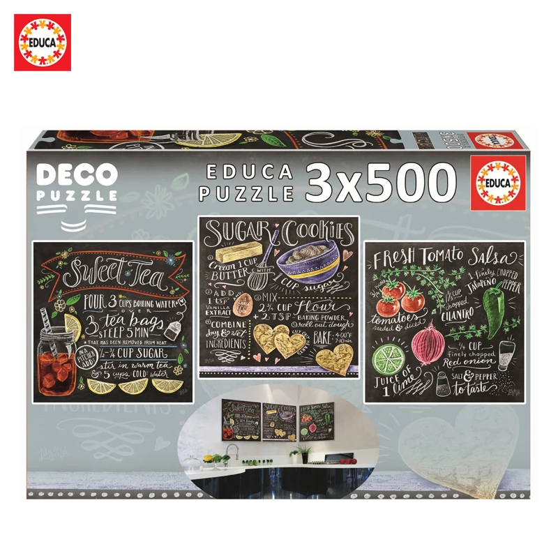 조리법 Educa 퍼즐 3*500 개|educa puzzle|piece puzzlepuzzle educa - AliExpress
