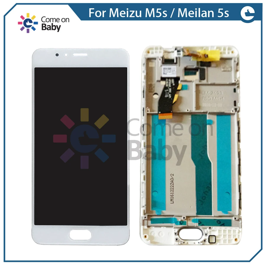 Con marco recién llegado para Meizu M5S Meilan 5S pantalla LCD + pantalla táctil de alta calidad ...