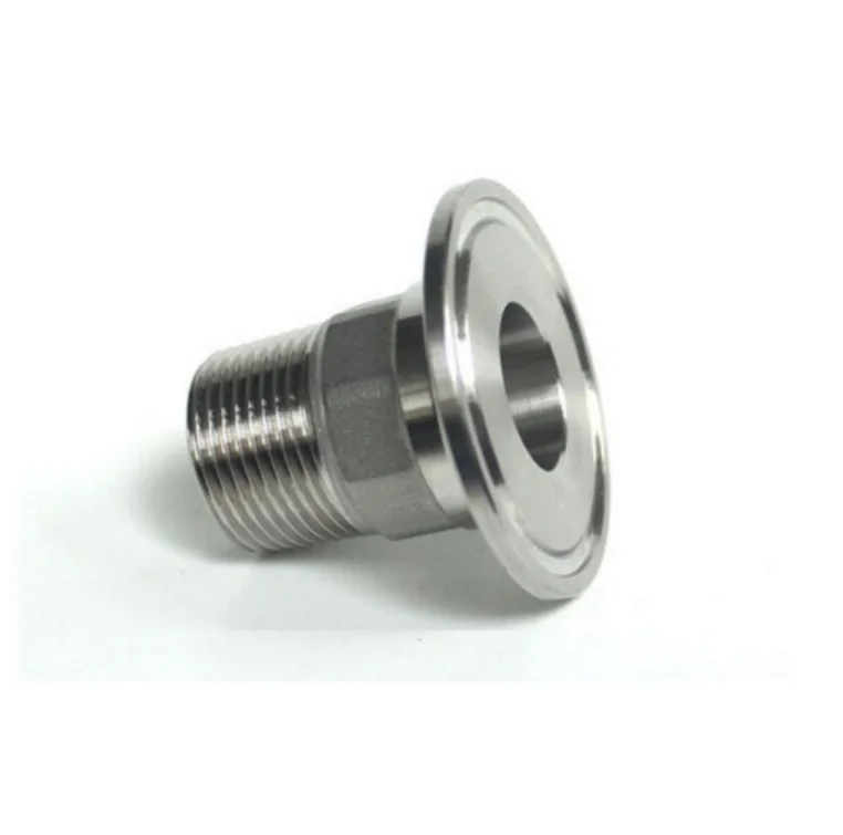 Sanitary Male Threaded Ferrule Pipe Fitting Tri Clamp Type Stainless ...