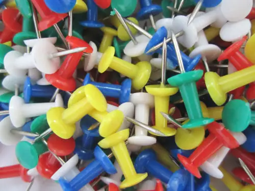 60-PCS-Lot-Standard-push-pins-Colored-map-pin-tachas-chinchetas ...