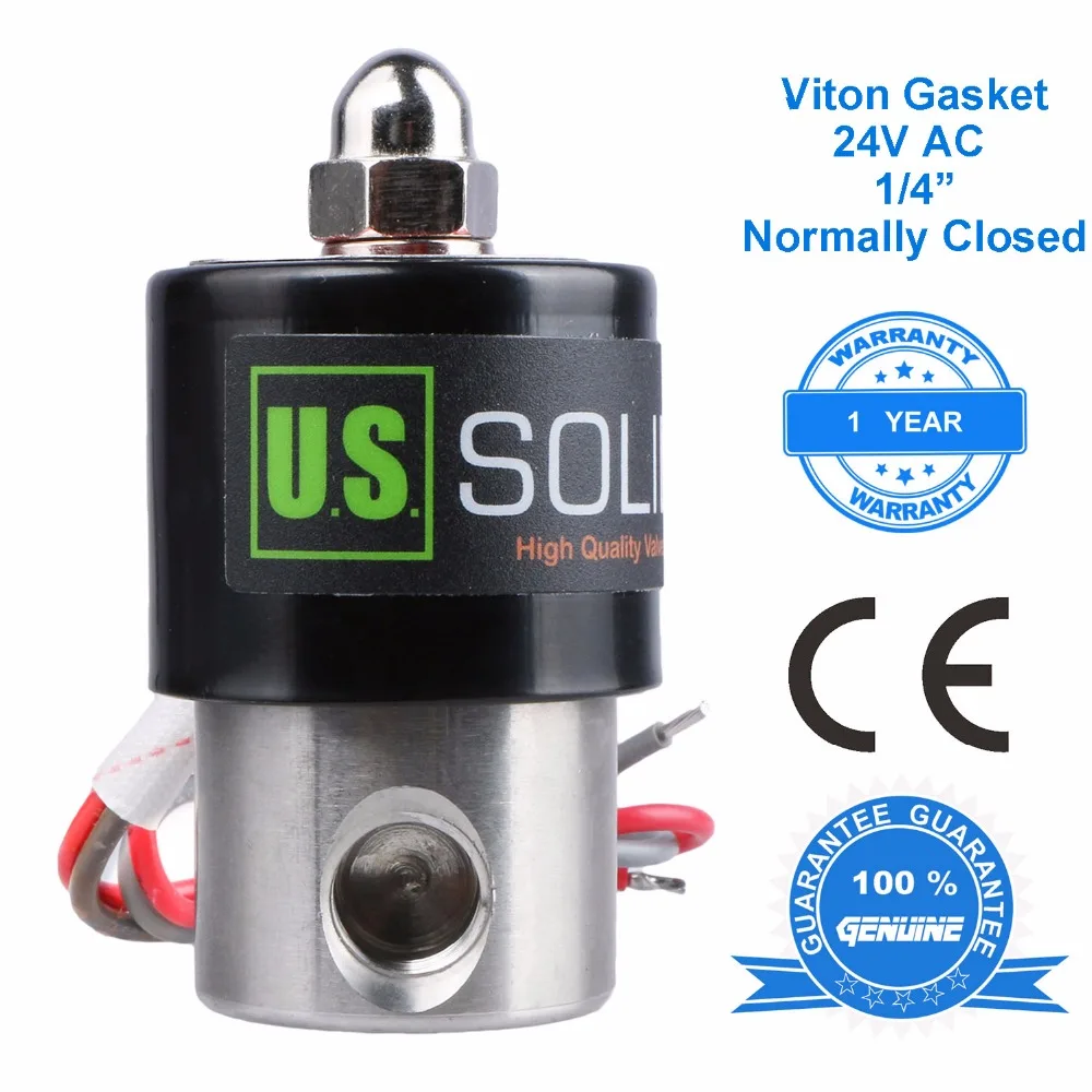 U-S-Solid-1-4-Stainless-Steel-Electric-Solenoid-Valve-24-V-AC-Normally ...