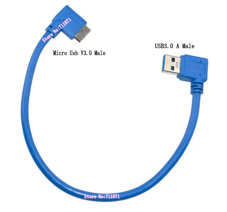 Double-Bend-Micro-USB-V3-0-Charging-Data-Cable-USB3-0-Micro-B-Mobile ...