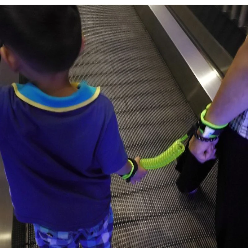 Child Anti-lost Rope Spiral Handcuffs Colorful Elasticity Of Wire ...