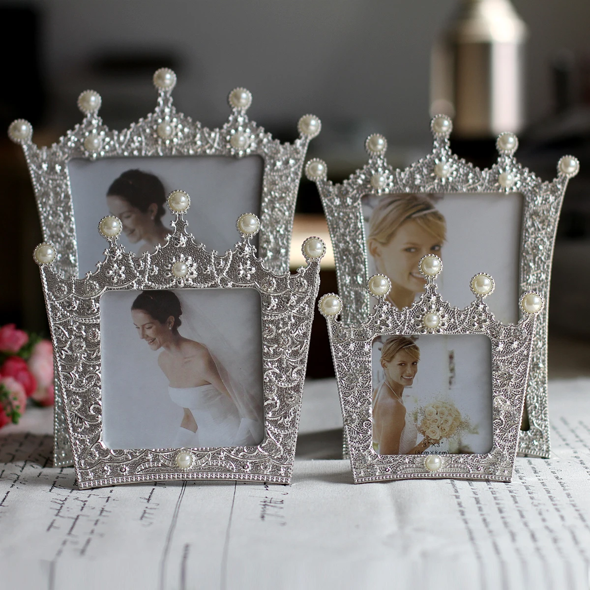 O.RoseLif 1PCS Metal Photo Frame Picture Frame Photo Frame Diamond ...