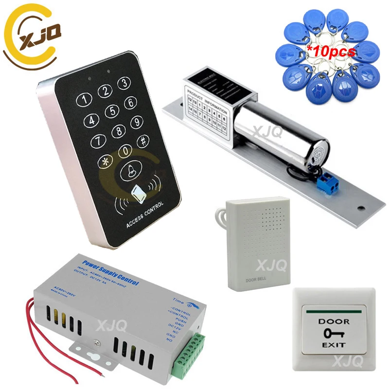XJQ sistema de control de acceso de puerta con teclado RFID, kit de cerradura de puerta ...