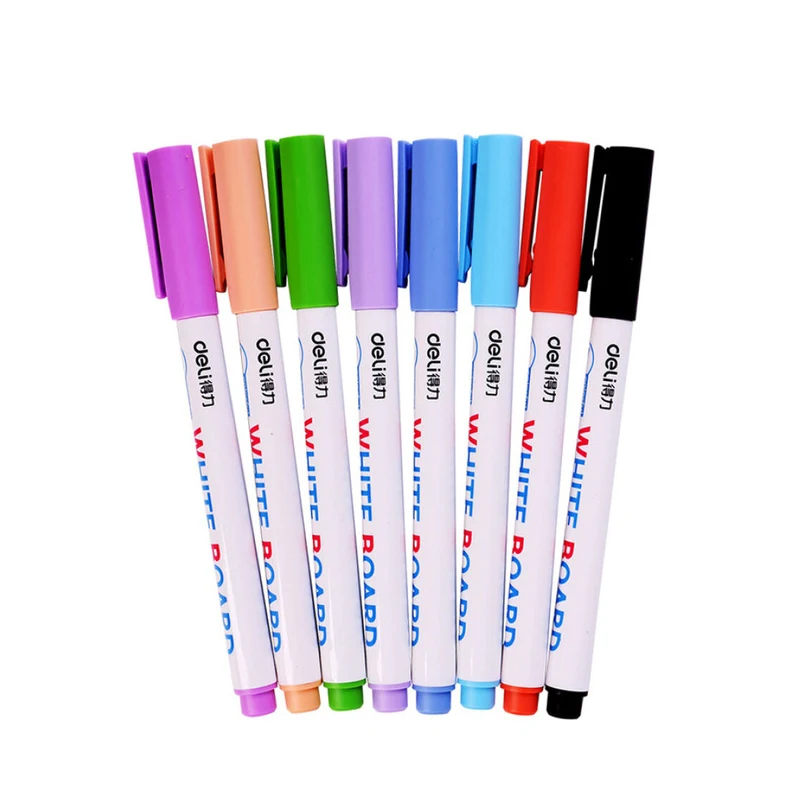 8 Pcs/lot Multi Color White Board Dry Erase Marker Set Office Accessory ...