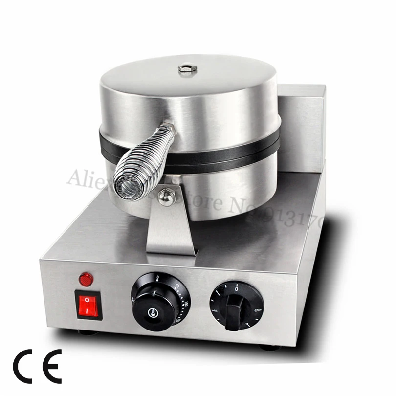 Stainless Steel Ice Cream Cone Machine Crispy Waffle Bowl Machine For ...