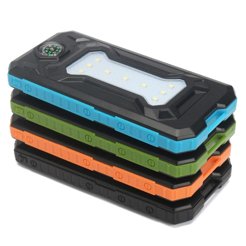 Portable 500000mAh Solar Power Bank Double USB Solar charger External ...