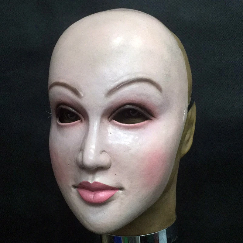 Realistic Female mask Disguise Self halloween latex realista maske ...