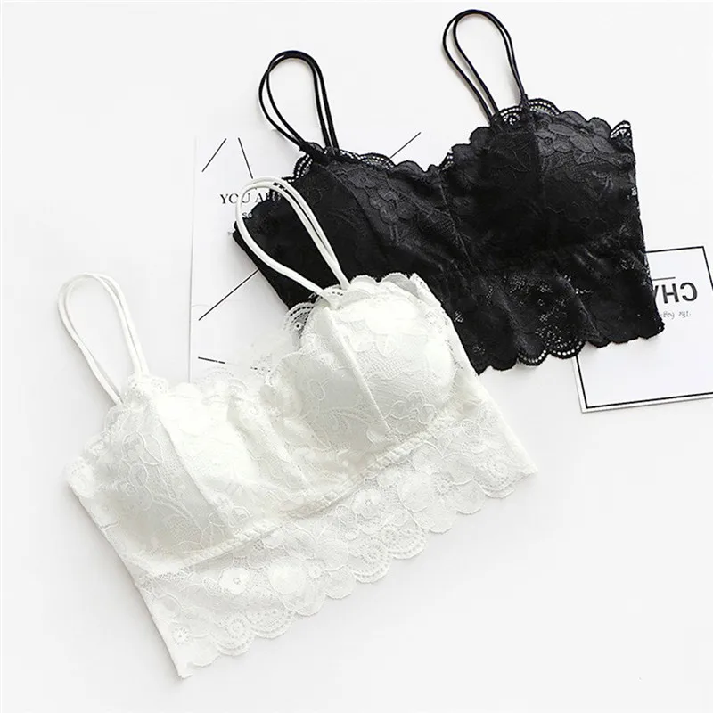 Sling Bandeau Bra Lace Tube Top Bras Sex Underwear Soft Seamless Bra ...