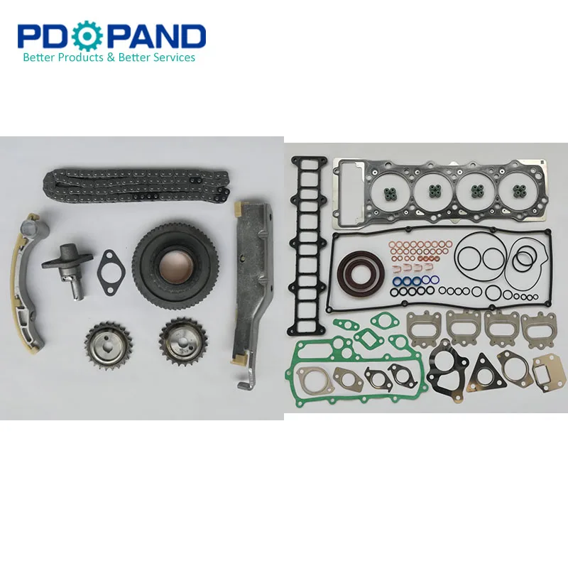 4M41 4M41T Timing Chain Kit and Complete Gasket Set for Mitsubishi ...