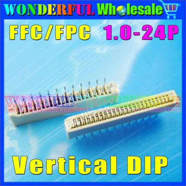 24P 1.0mm FFC/FPC(fpc/ffc) flat Soft cable Connector FPC socket ...