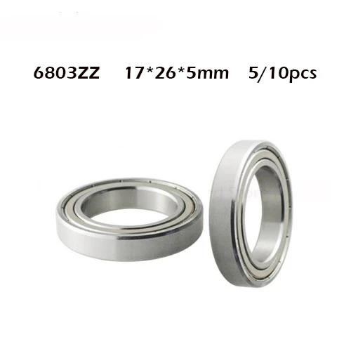 5/10pcs 6803z 6803zz 6803z 17x26x5mm Metric Thin Section 6803zz Ball ...