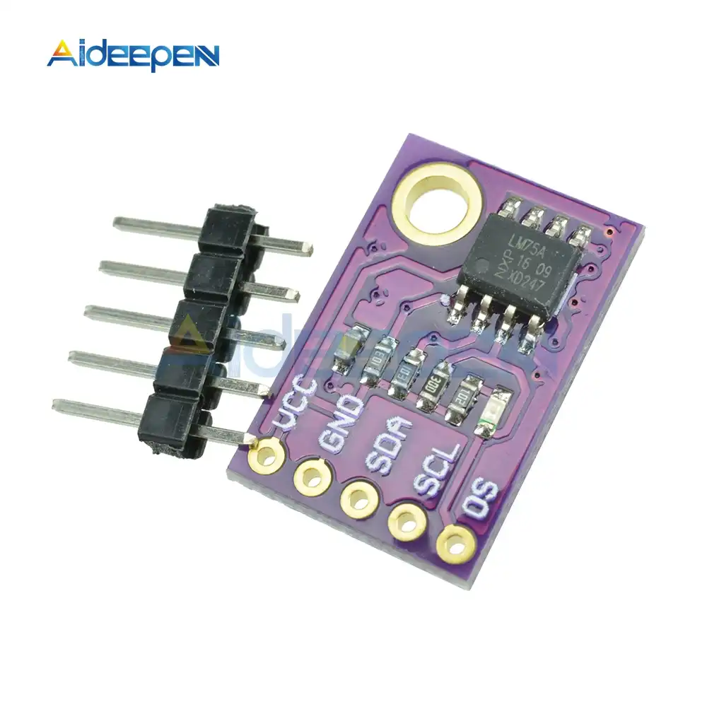 LM75 LM75A Temperature Sensor high Speed I2C Interface high Precision Development Board Module ...