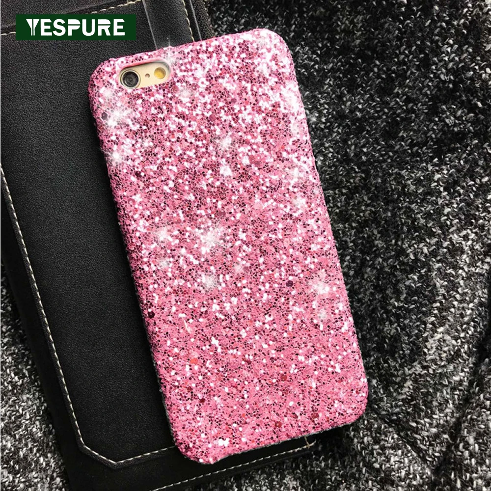 YESPURE Bling Glitter Mobile Phone 액세서리 대 한 IPhone 7 Plus Matte PC Back ...