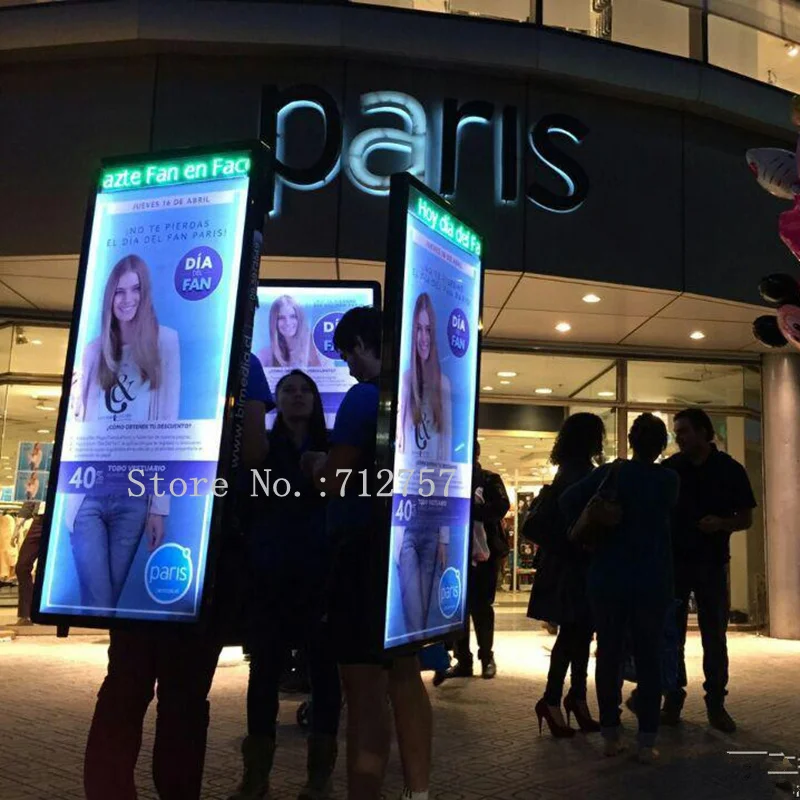 Outdoor advertiing LED WALKING BILLBOARDS, backpack billboard, HUMAN ...