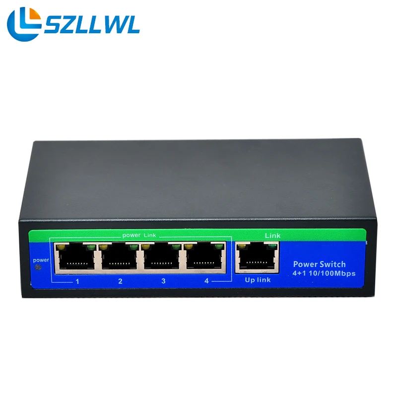 Network Ethernet Fast Switch Poe 5 Port Supply Power 48v For Cctv ...