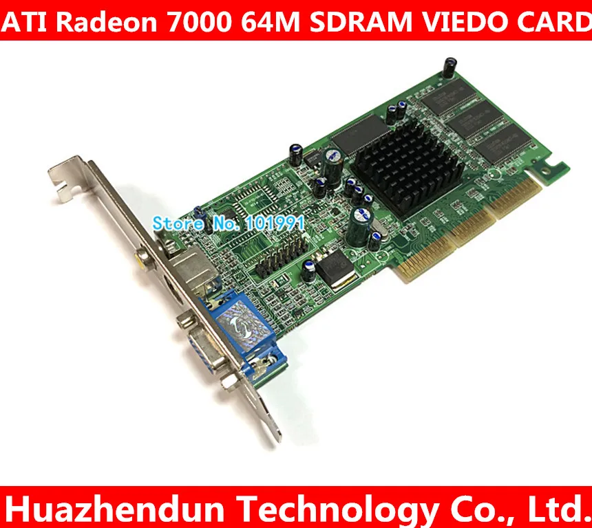 Brand New ATI Radeon 7000 64M SDRAM VGA TVO AV AGP Graphic Card Video ...