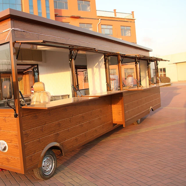 Wooden Food Cart