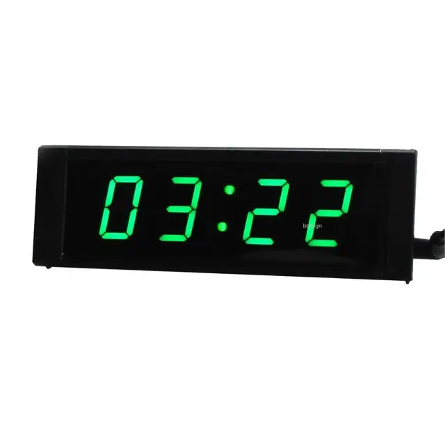 Aliexpress.com : Buy Green LED 1'' 4Digits LED Wall Clock Digital ...