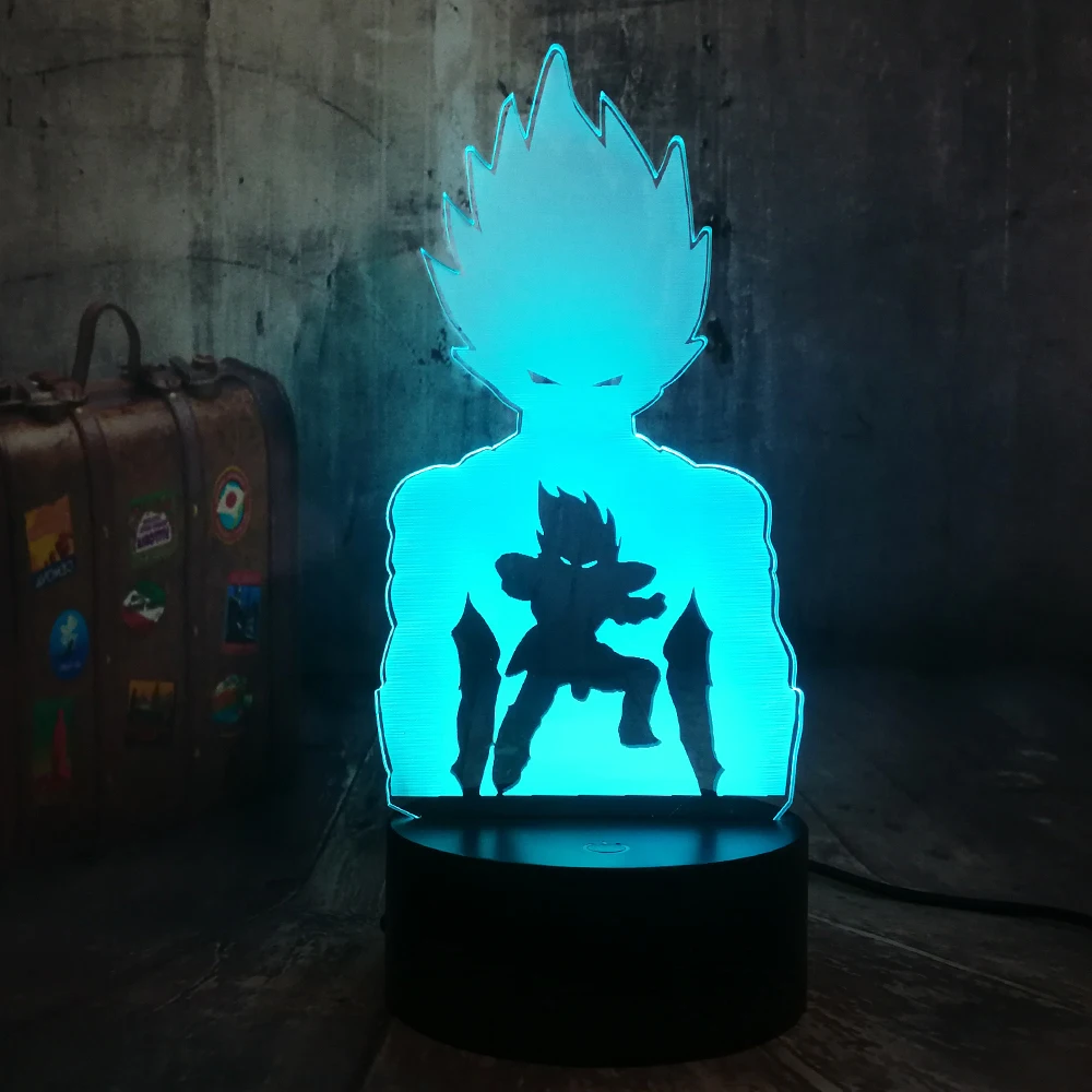Dragon Ball Action Figures Super Saiyan God Son Goku 3D Optical ...