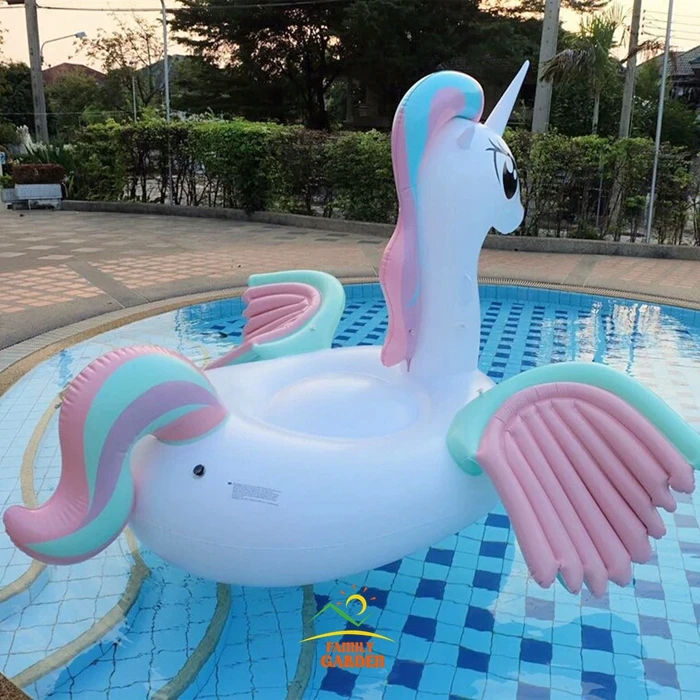 Inflatable Little Pony Unicorn Giant Pool Float Swimming Pegasus ...