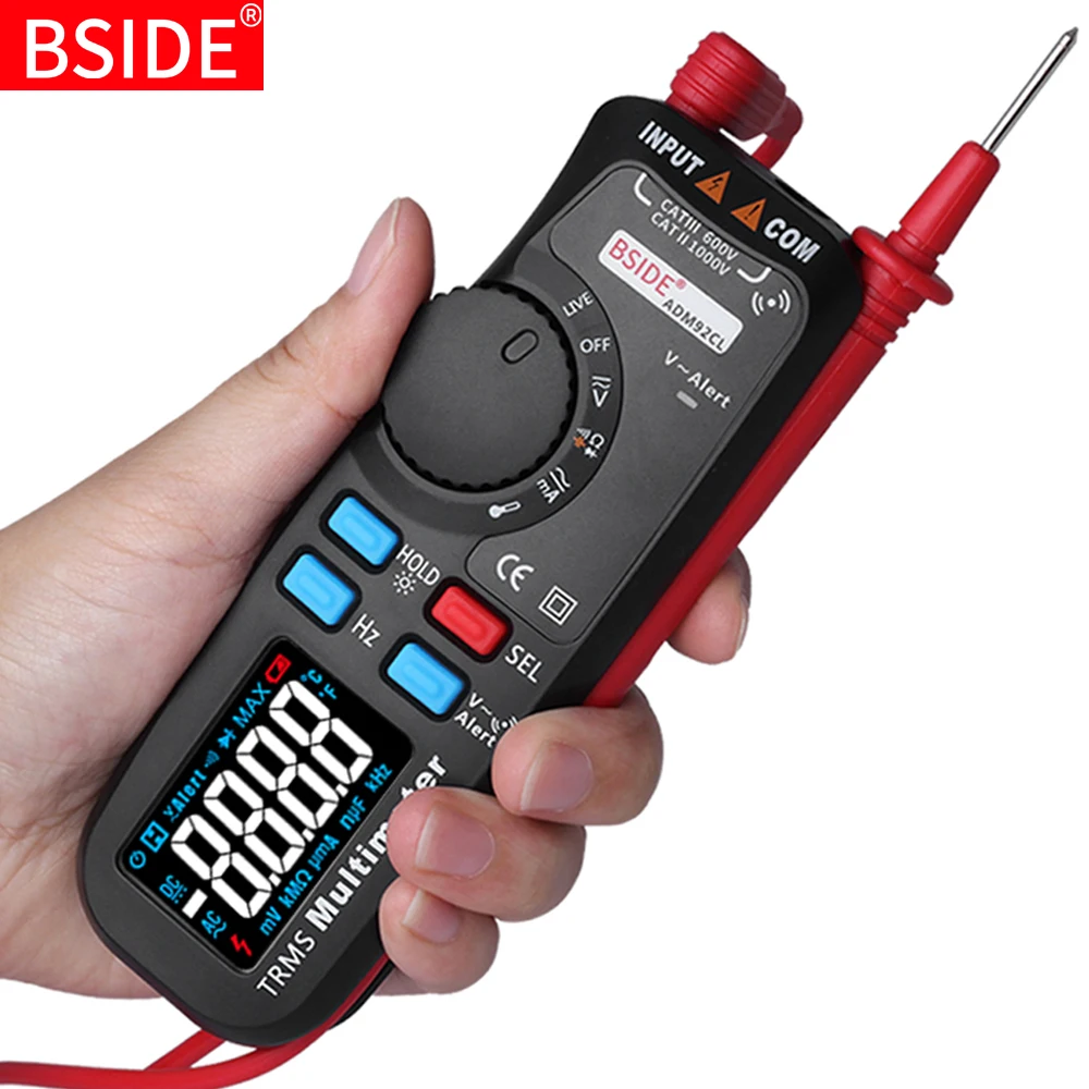Multifunction Digital Multimeter BSIDE ADM92CL Color LCD Display ...