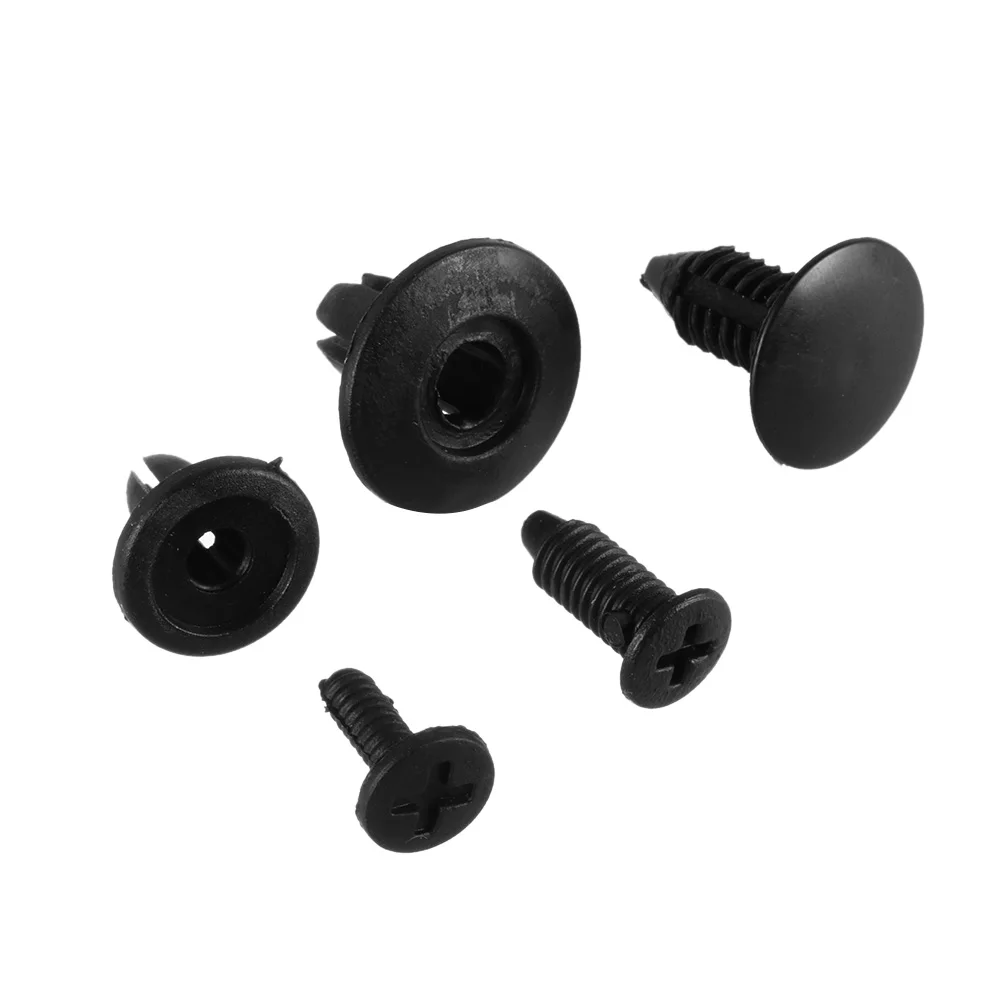 100pcs/lot Universal Mixed Plastic Clips for Car Fender Bumper Door Car ...