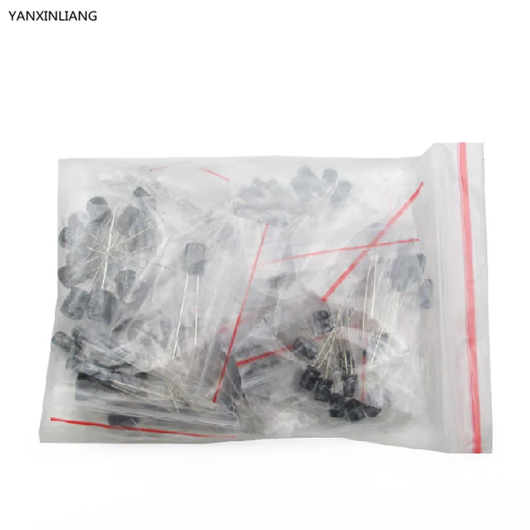1 set van 120 stks 12 waarden 0.22 uf 470 uf Aluminium elektrolytische ...