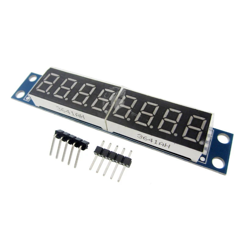 Módulo MAX7219 de 8 dígitos, tubo de pantalla LED Digital MCU de 7 segmentos, 1 unids/lote ...