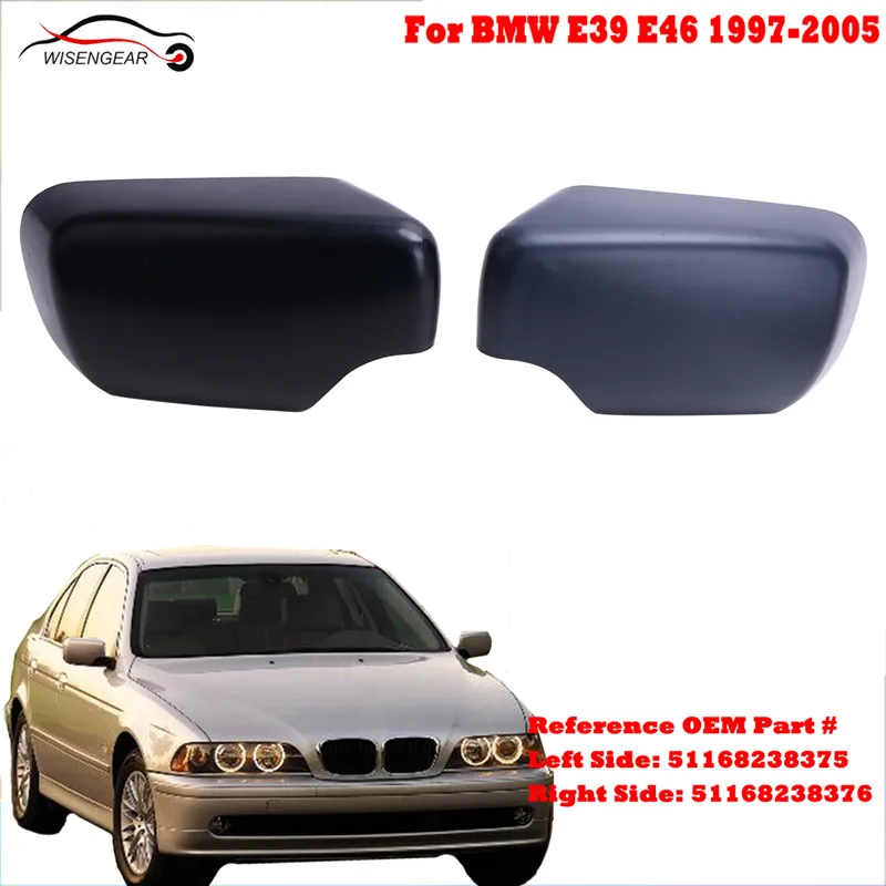 WISENGEAR For BMW E39 E46 Door Rearview Mirror Cover Side View Mirror ...