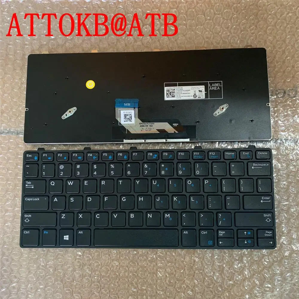 NEW For DELL Chromebook 11 3180 3189 Education 2 in 1 keyboard US blue ...