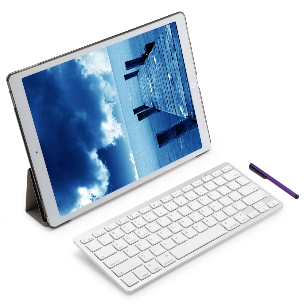 High Quality 4 in 1 Folding Leather Case Wireless Bluetooth Keyboard ...