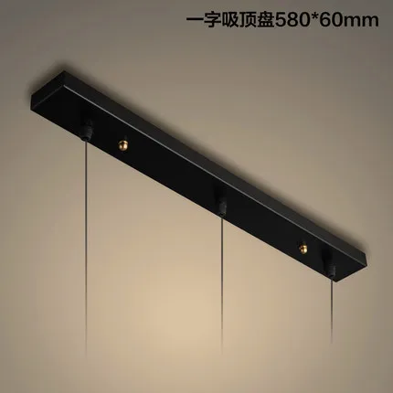 Round/Rectangle ceiling plate black iron pendant lights accesories 3 ...