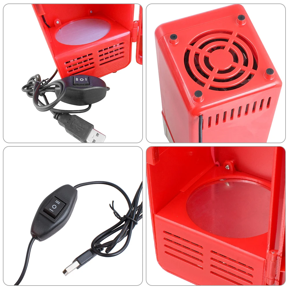 5V USB ports Car USB Mini Fridge Refrigerator to cool drinks With a ...