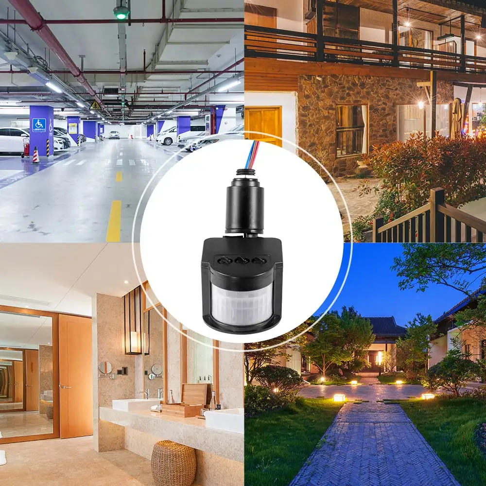 LED Motion Sensor 220V 12V Automatic Infrared PIR Infrared Detector 180 ...