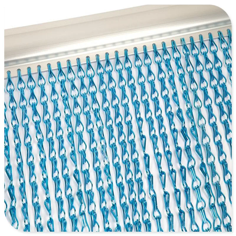 Unfading double hooks aluminum chain door curtain|door curtain|chain ...