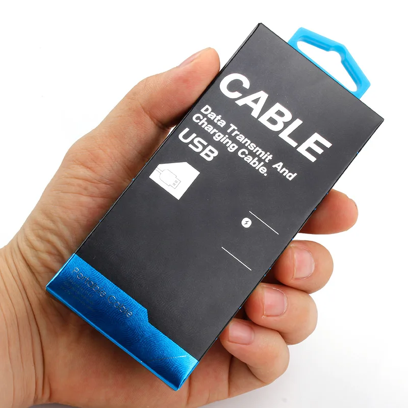 Black Paper Retail Packaging Bag/Packages Box For 1 M Charging USB ...