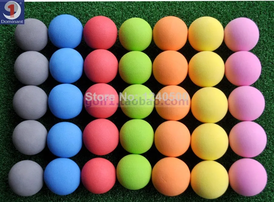 7 colors Golf ball indoor exercise ball foam ball eva solid color 70pcs ...