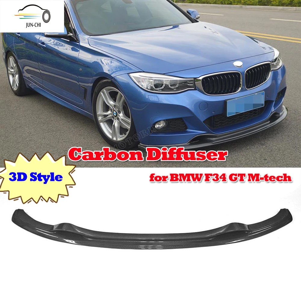 Carbon Fiber Car Front Lip Spoiler For Bmw 3 Series Gt F34 M Sport 4 ...