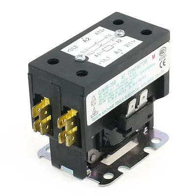 CJX9B 25S 220 230V 50/60Hz Rated Coil Voltage 2 Poles 2NO AC Contactor ...