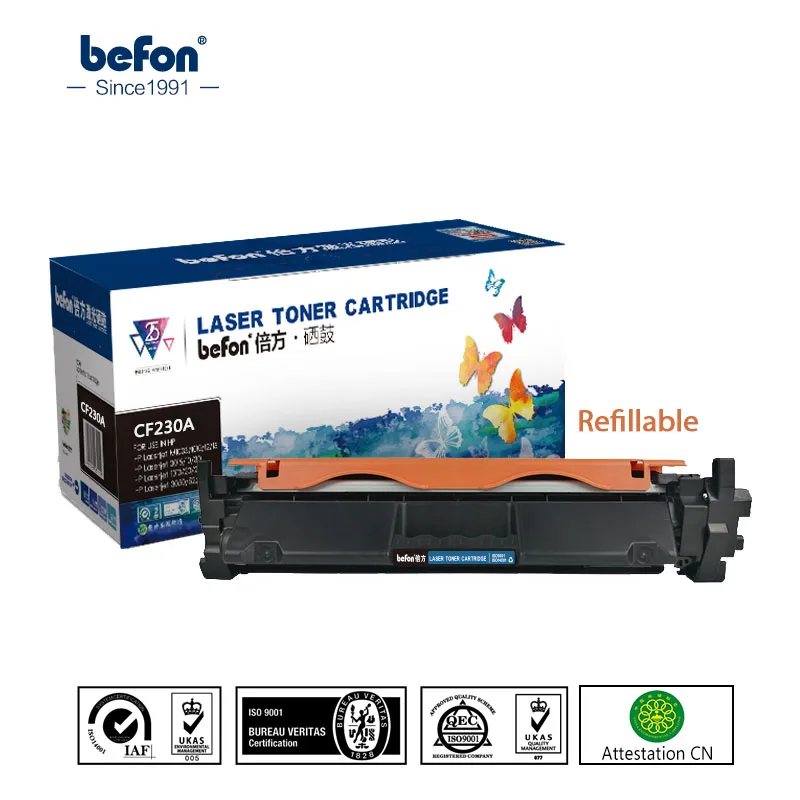 befon 230A Compatible for HP CF230A CF230 230 Toner Cartridge ...