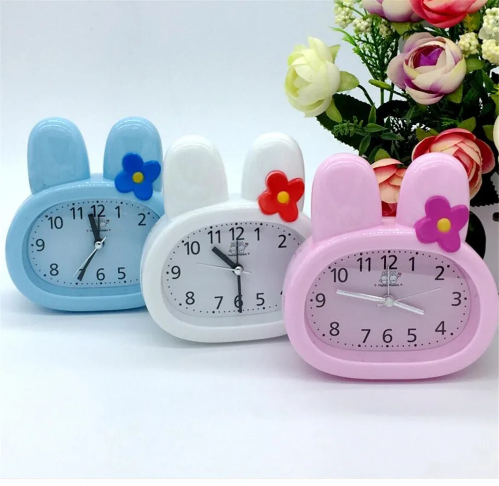 Rabbit-Ear-Alarm-Clock-Lovely-Kids-Children-Bedside-Clock-Electronic ...