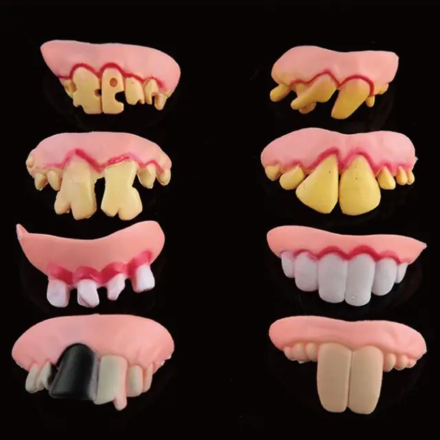 Funny Teeth Halloween Props Gags Practical Jokes Prank Freak False ...