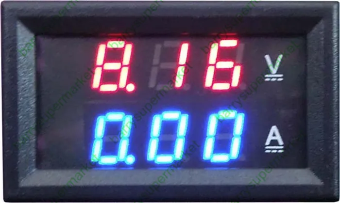 Car Motorcycle digital Ammeter Voltmeter current Meter Volt Meter Gauge ...